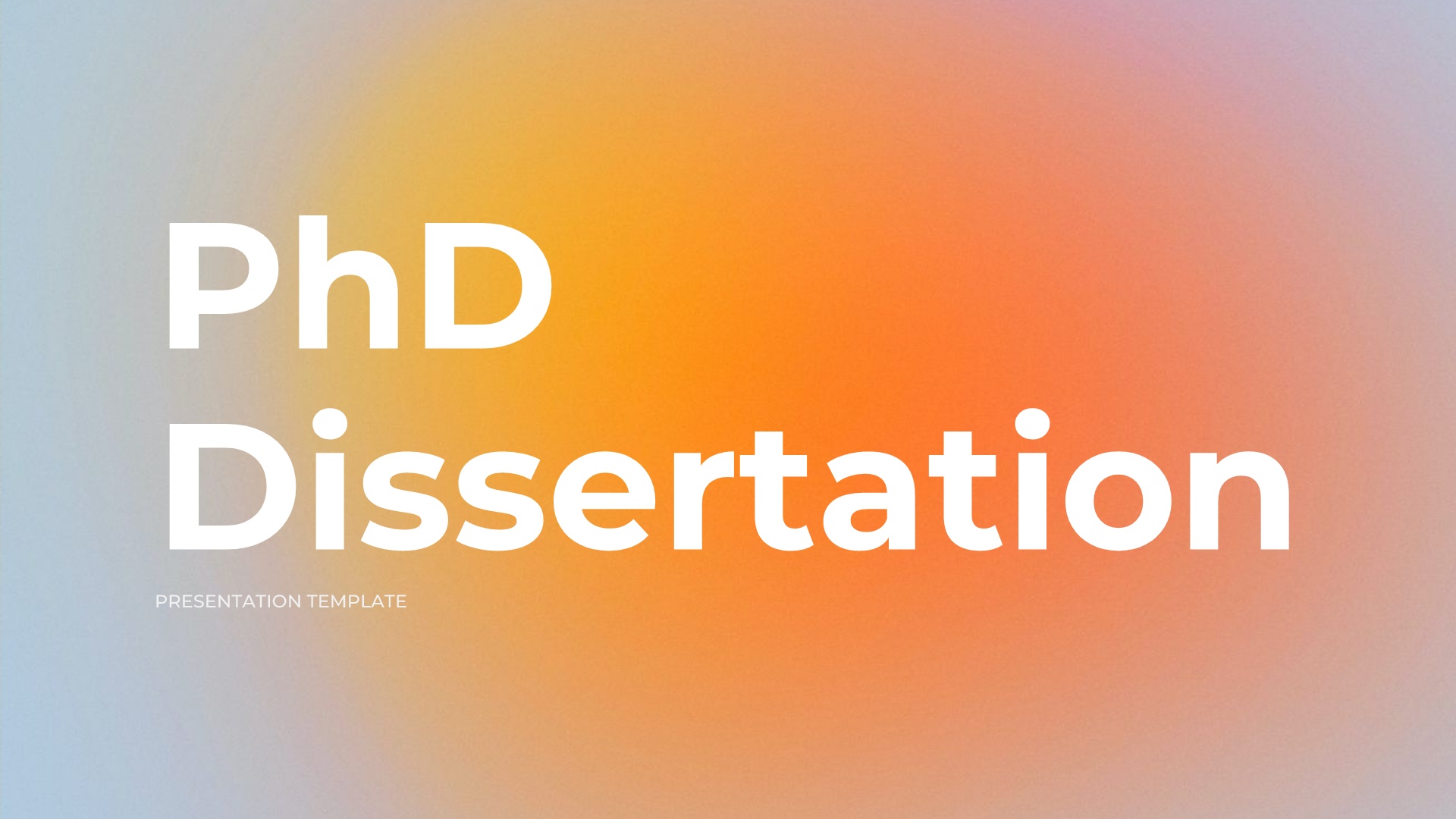 Phd Ppt Presentation Sample